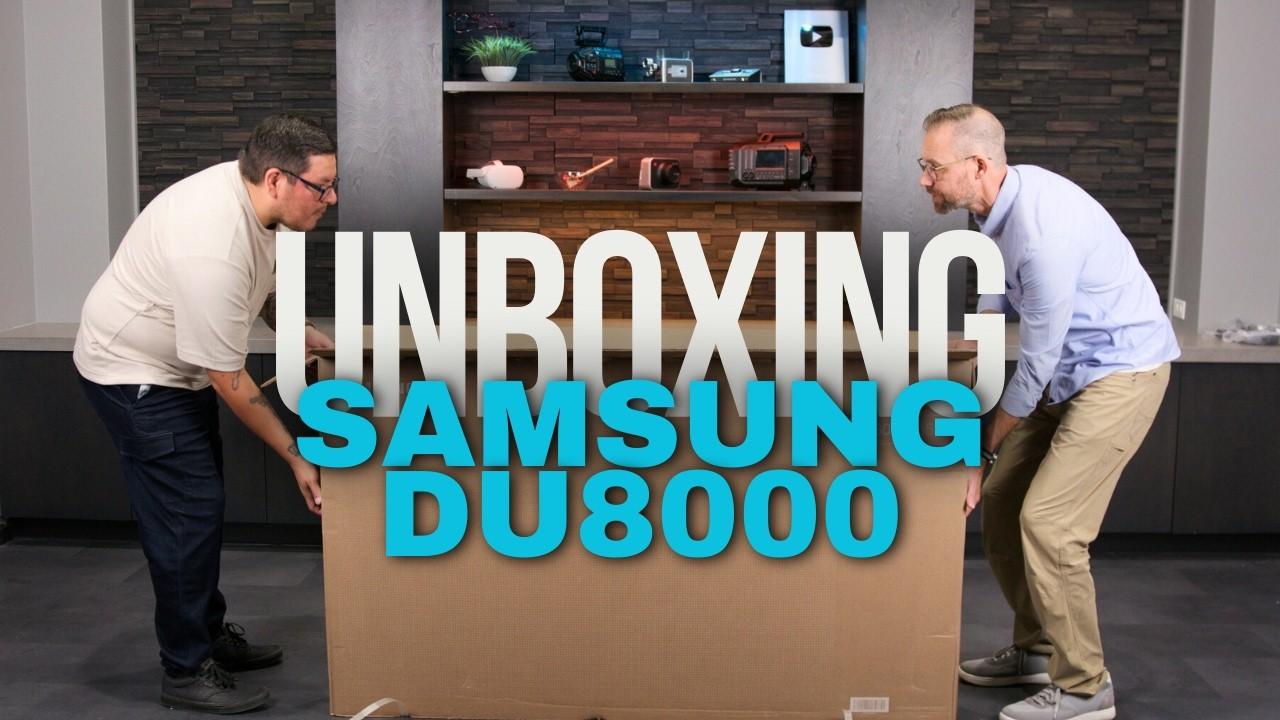 2024 Samsung DU8000 Series Crystal UHD TV Unboxing, Pedestal Install ...