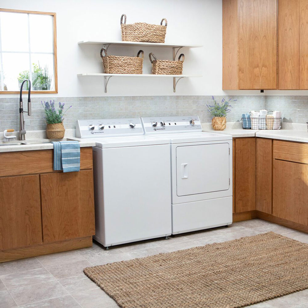 Speed Queen 7 Cu. Ft. White Gas Dryer DC5003WG | Abt