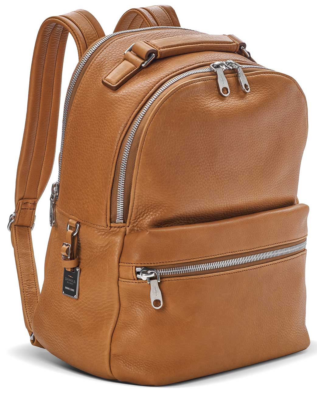 Shinola The Runwell Navigator Leather Backpack In Tan 20217434-T