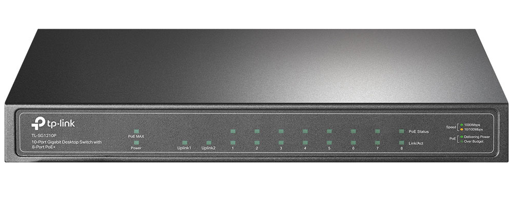 TP-Link 10-Port Gigabit Desktop Switch - TL-SG1210P | Abt