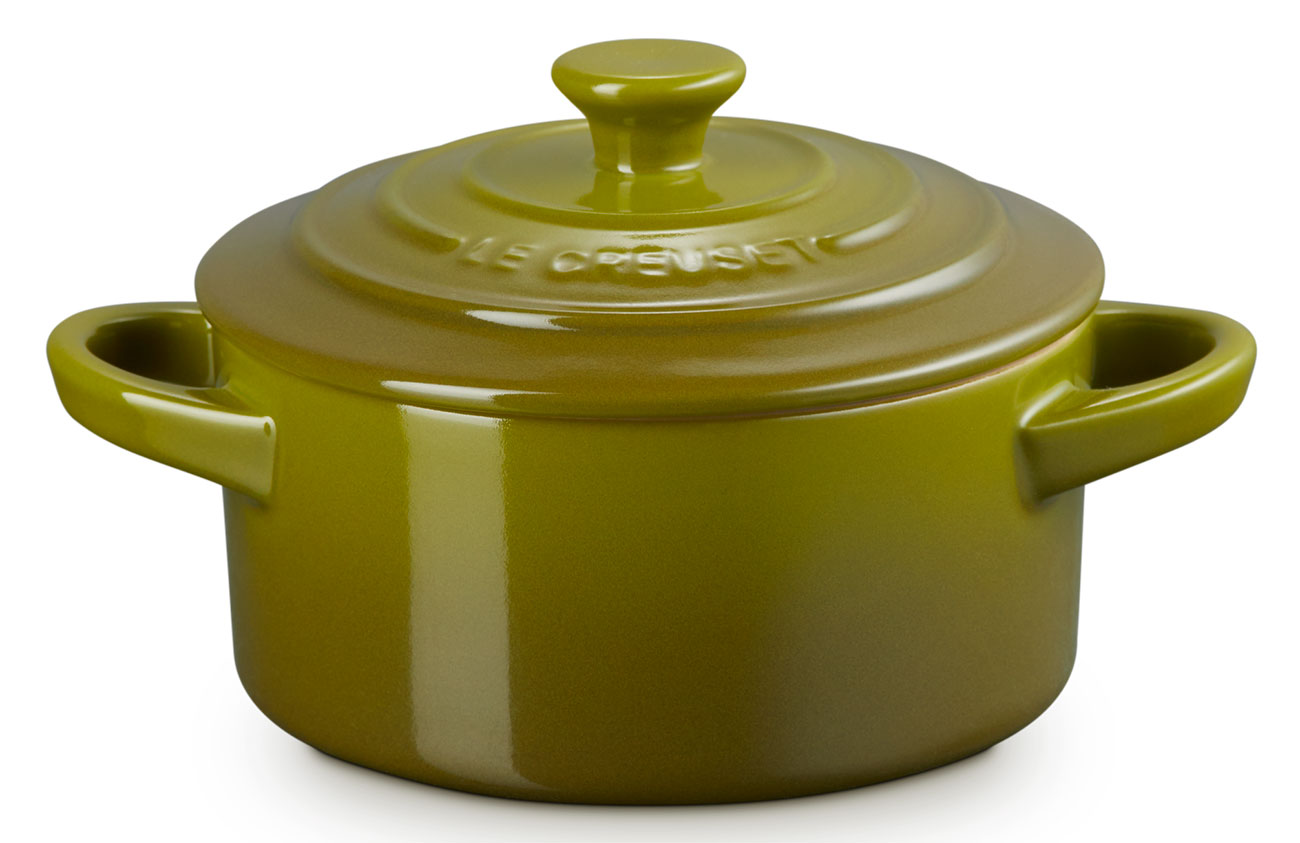 Le Creuset 8 Fl. Oz. Mini Round Cocotte in Olive - 71901125411131