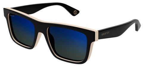 Gucci Round Gold GG0061S Gradient Sunglasses 56mm - GG0061S-001