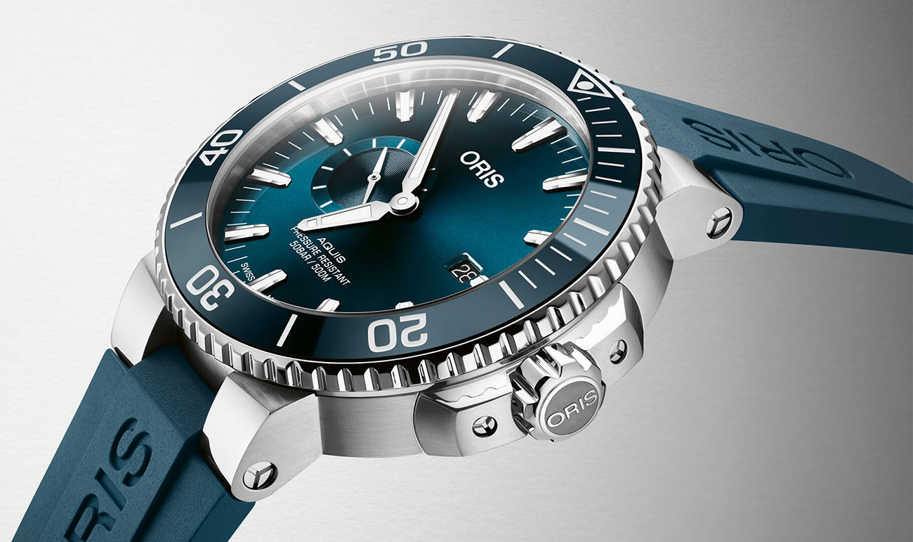 Oris Aquis Small Second Date Watch 01 743 7733 4155 07 4 24 69E