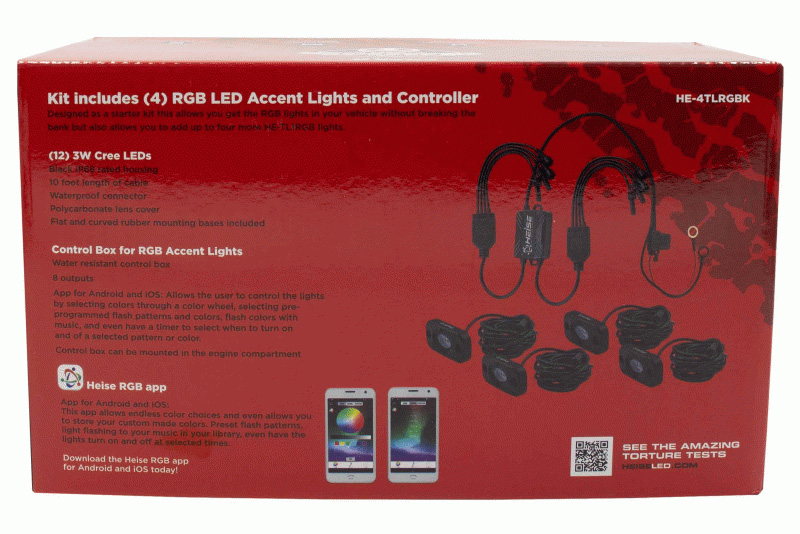 Metra RGB Accent Light Kit - HE-4TLRGBK