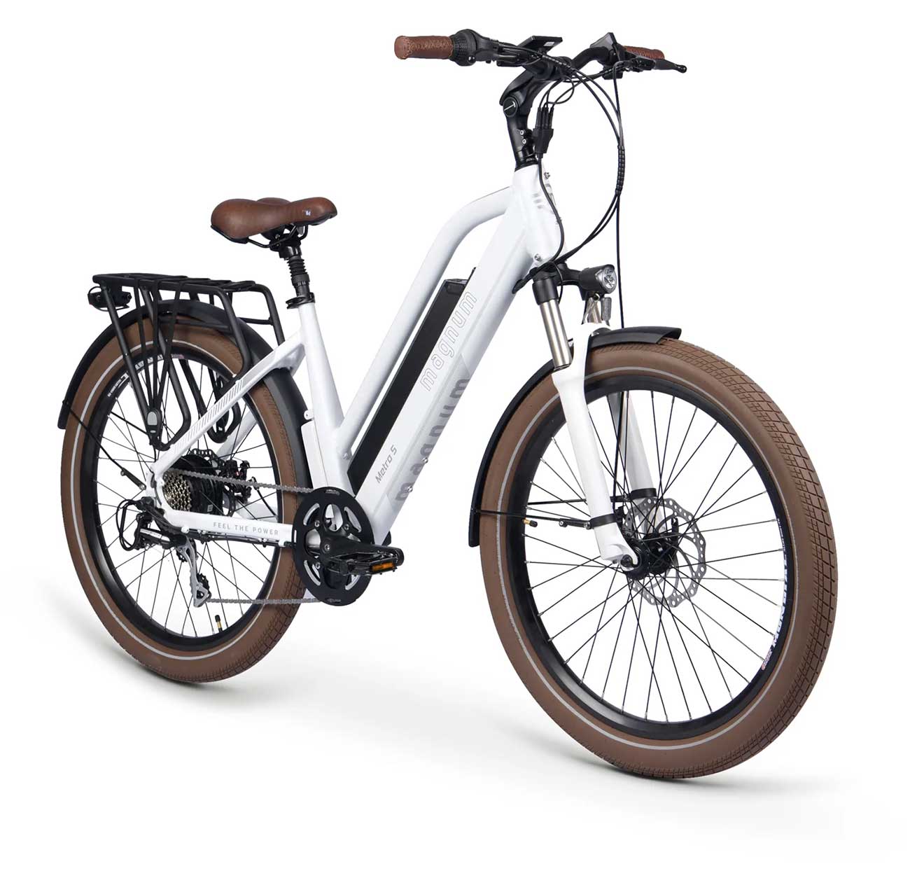 Magnum Metro S White Electric Bike - METROS-LS-WHTSLV | Abt