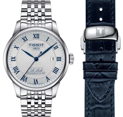 Tissot Powermatic 80 Silicium Watch 40mm Blue|Grey - T1432101101101