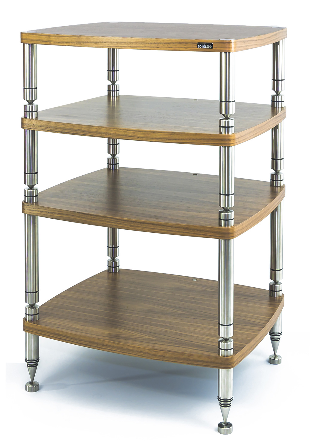 Solidsteel HF-4 Natural Walnut High-End Audio Rack - HF-4-WL