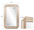 Howard Elliott Bancroft Vanity Mirror In Metallic Gold - HE-170004