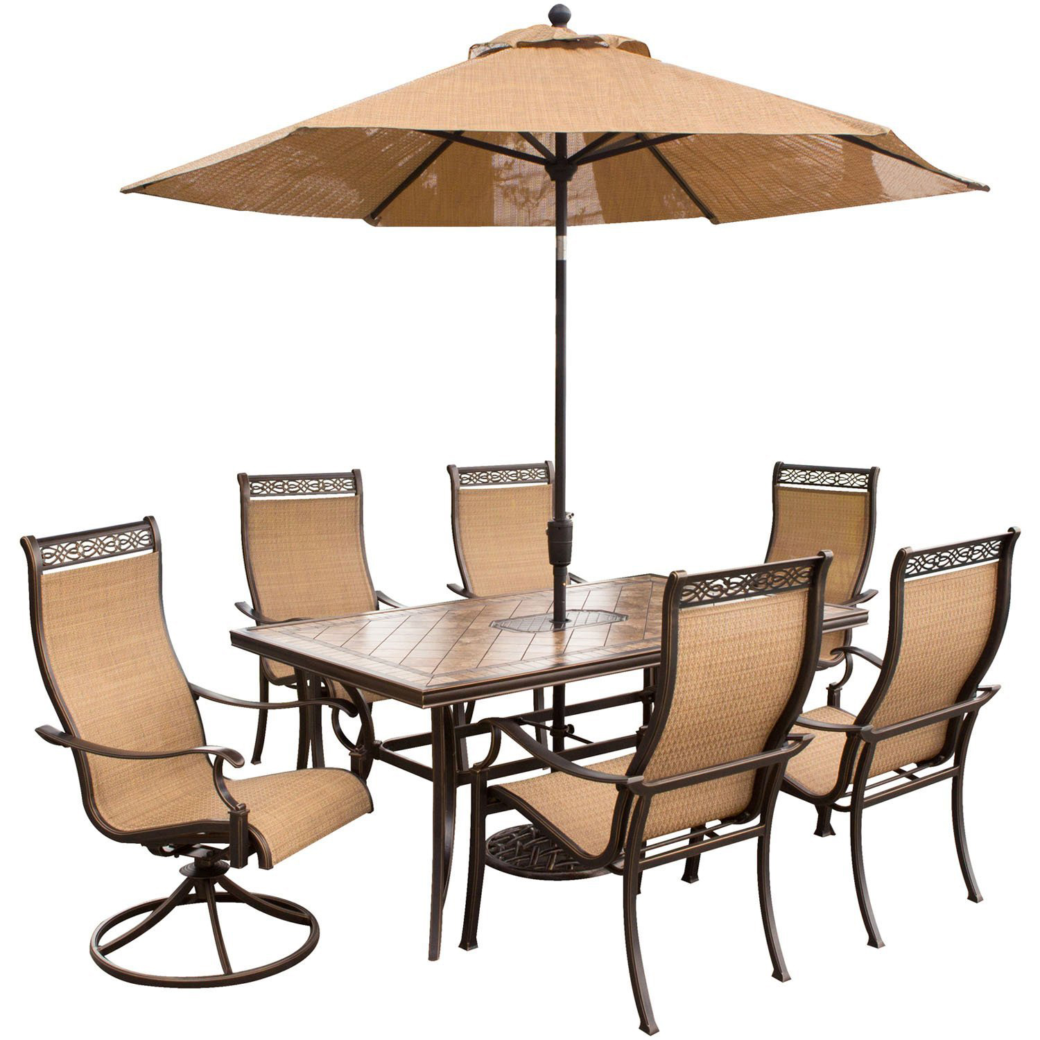 Hanover Monaco 7pc Dining Patio Set - MONACO7PCSW-SU