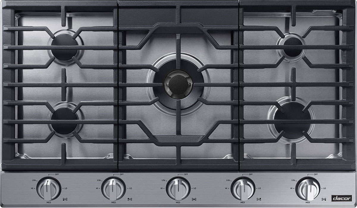 Dacor 36" Stainless Gas Cooktop DTG36P875NS/DA/NG | Abt