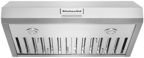 KitchenAid 36" Stainless Canopy Hood KVWB406DSS | Abt