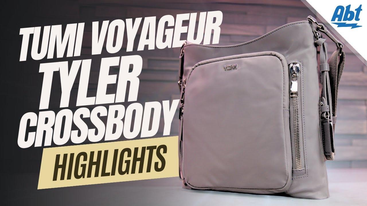 TUMI Voyageur Tyler Crossbody In Black & Gunmetal 146581-T522