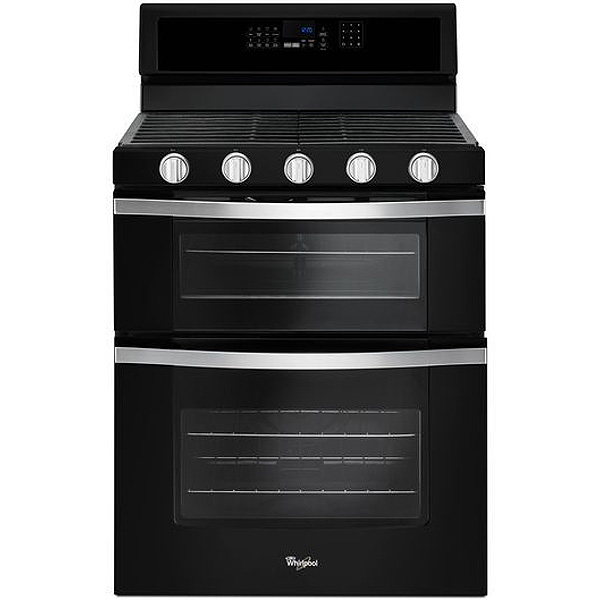 Whirlpool 6 Cu. Ft. Black Double Oven Gas Range - WGG745S0FE