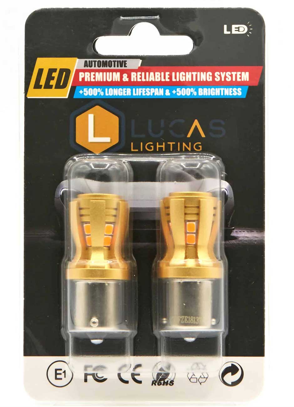 Lucas Lighting L-1156/BA15S Bulbs (Amber) - L1156BA15SA | Abt