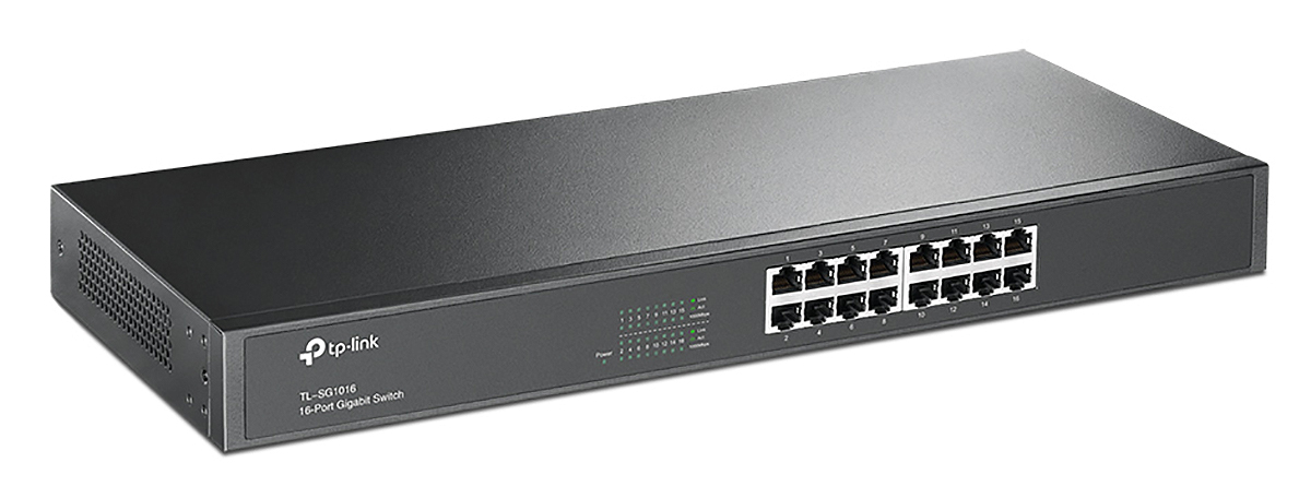 TP-Link 16 Port Gigabit Switch Black - TLSG1016 | Abt