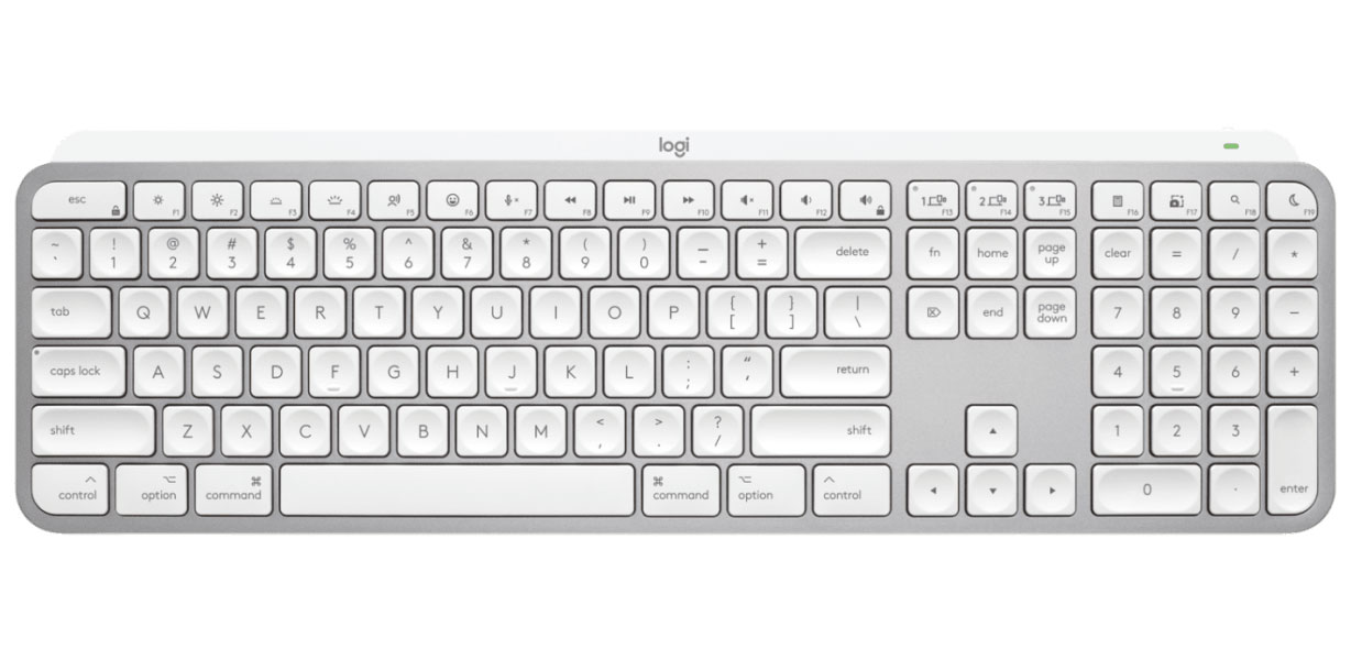 Logitech MX Keys S Wireless Keyboard Mac Pale Gray - 920-011622