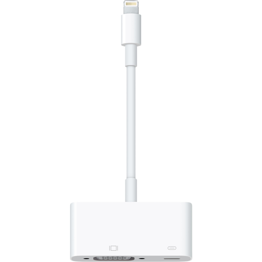 Apple White Lightning To VGA Connection Adapter | Abt