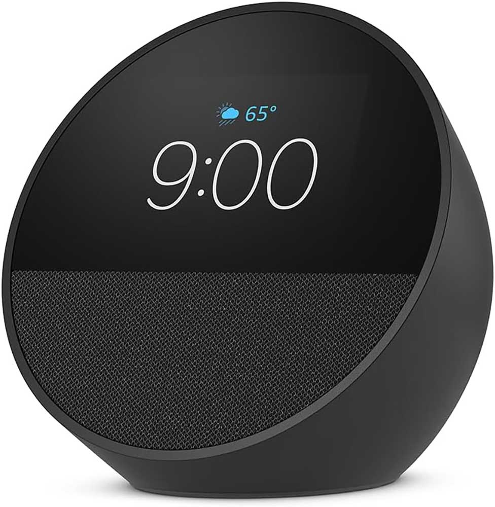 Amazon Echo Spot Smart Alarm Clock Black - B0BFC7WQ6R | Abt