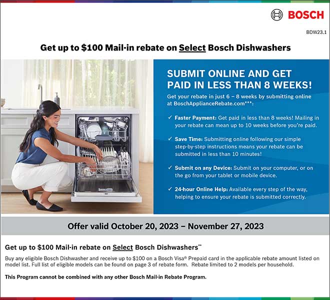 Bosch Appliances: Dishwashers, Refrigerators, Ranges & Laundry | Abt