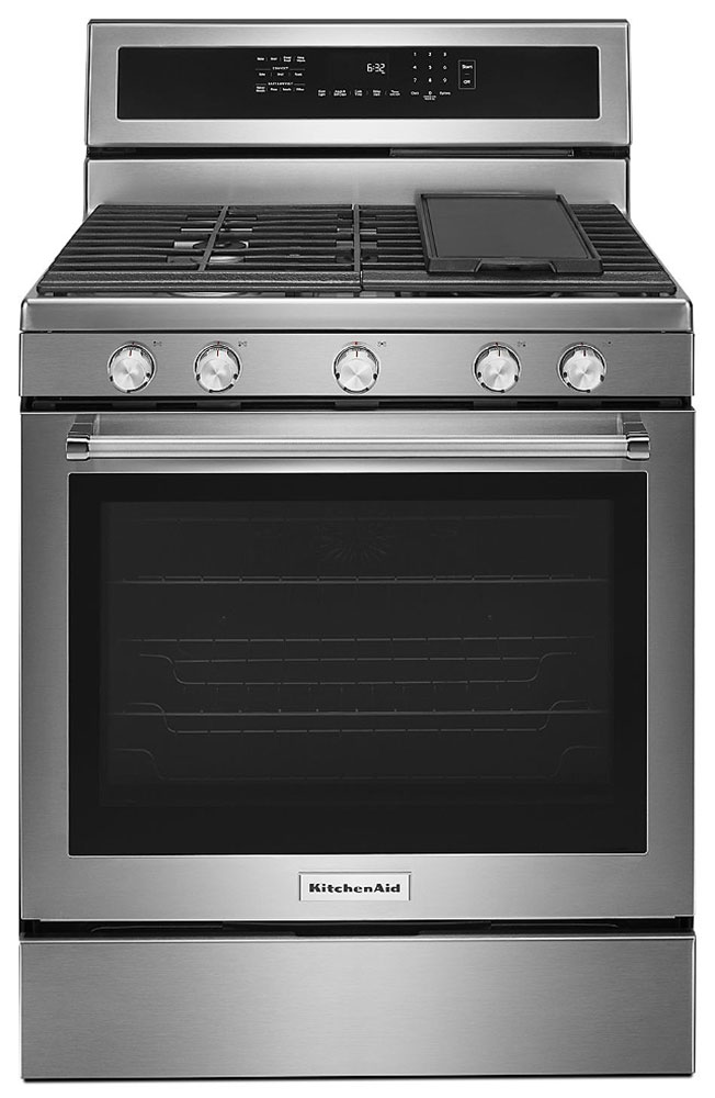 KitchenAid KFGG500ESS 30" Gas Convection Range | Abt
