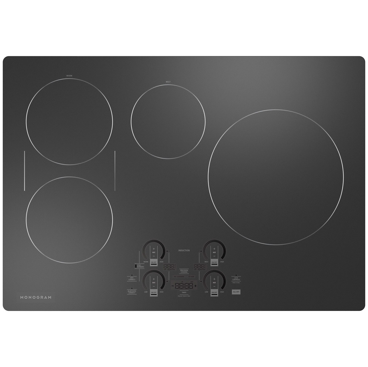 Monogram 30" Black Induction Cooktop ZHU30RDTBB | Abt