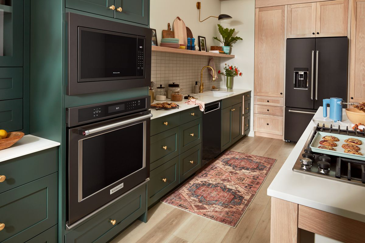 KitchenAid 27-Inch Microwave Trim Kit In Black - MTK2227PB | Abt