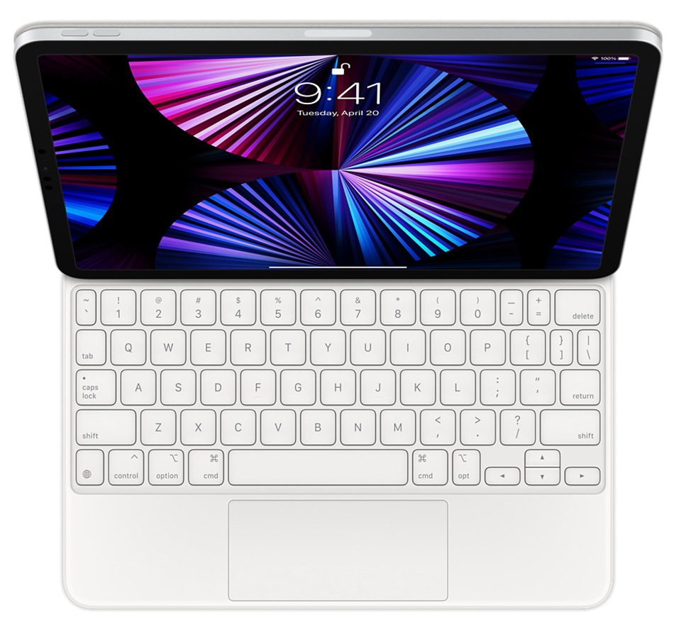 Apple White Magic Keyboard For iPad Pro - MJQJ3LL/A | Abt