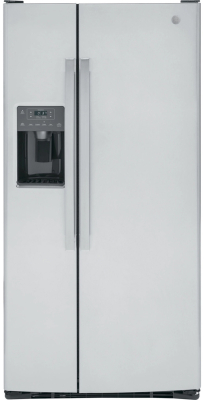 GE Refrigerators - Side-by-Side Counter Depth 21.8 Cu Ft - GZS22IMNES