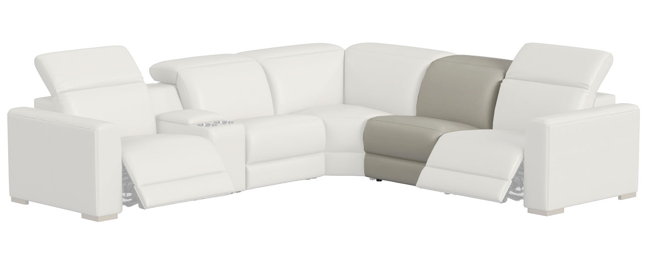 Flexsteel Aurora Armless Chair with Power Headrest - 1327-19PH-749-11