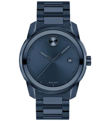 Movado BOLD Verso Gunmetal IP SS Bracelet 42mm Watch 3600860