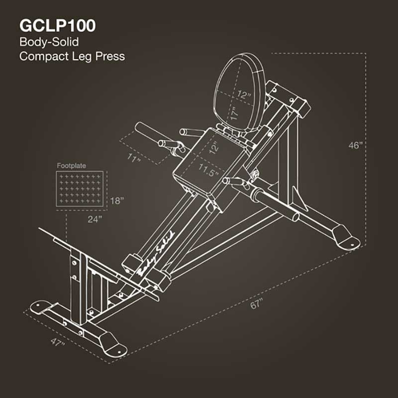 Body-Solid Compact Leg Press - GCLP100 | Abt