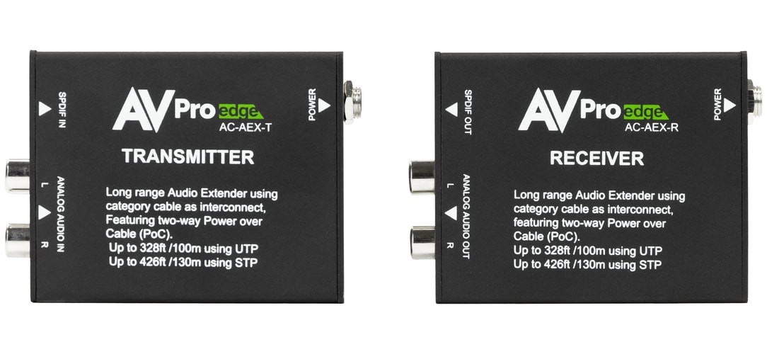 AVPro Edge 100M Uncompressed Audio Extender Kit - AC-AEX-KIT