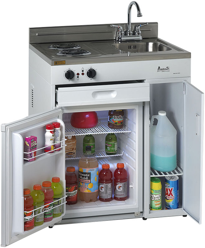 Avanti 30" Complete Compact Kitchen With Refrigerator | Abt