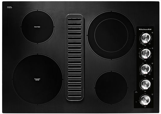 KitchenAid 30" Electric Downdraft Cooktop KCED600GBL | Abt