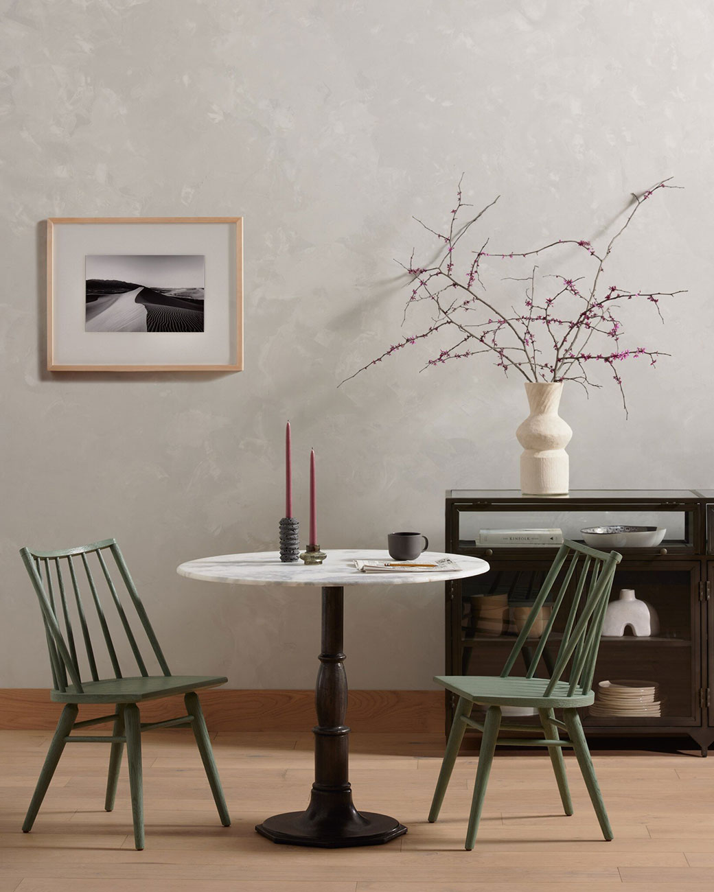 Four Hands Lucy Bistro Table - Size 36"- in White Marble - 106698-004