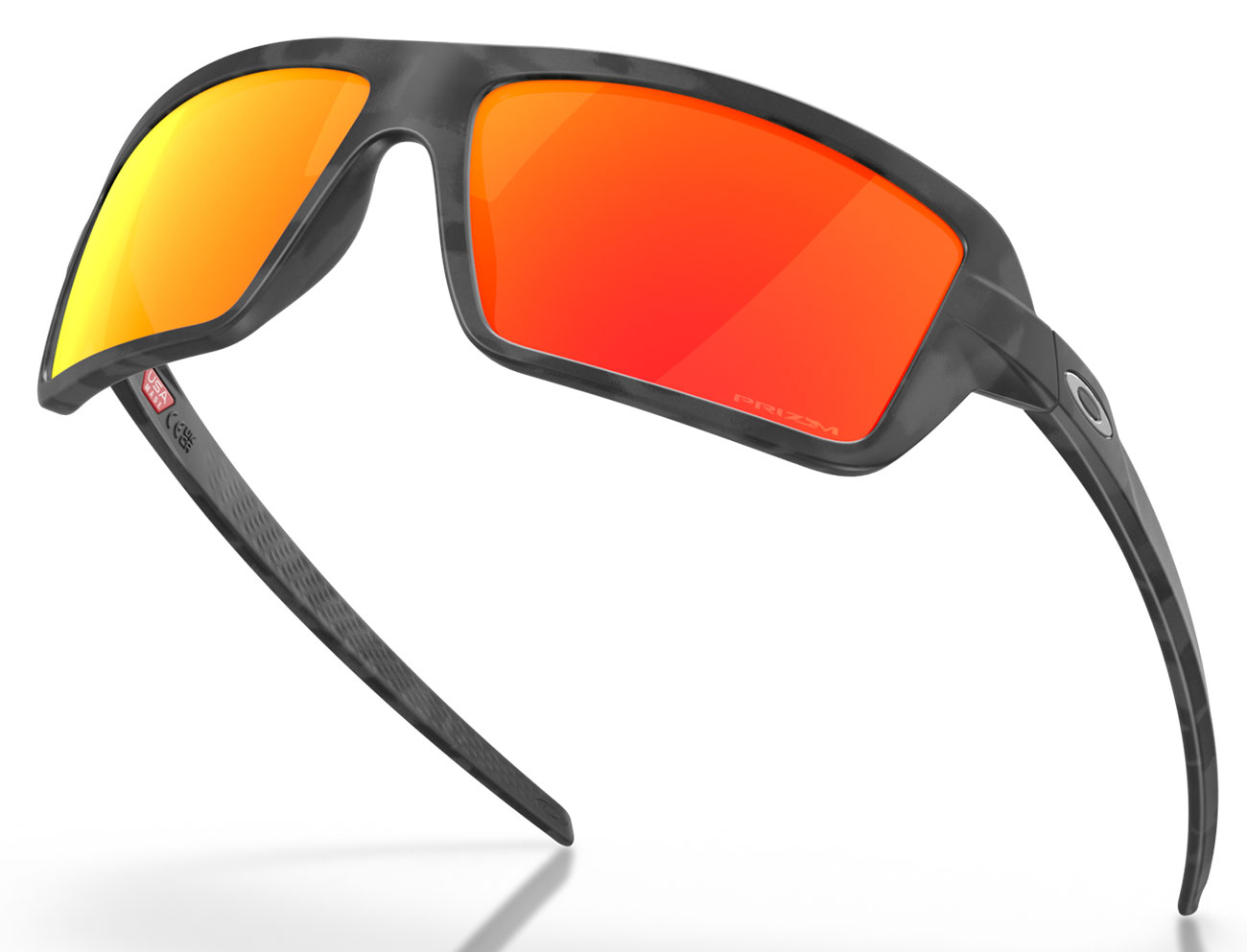 Oakley Cables Black Camo/Prizm Ruby Sunglasses OO9129-0463