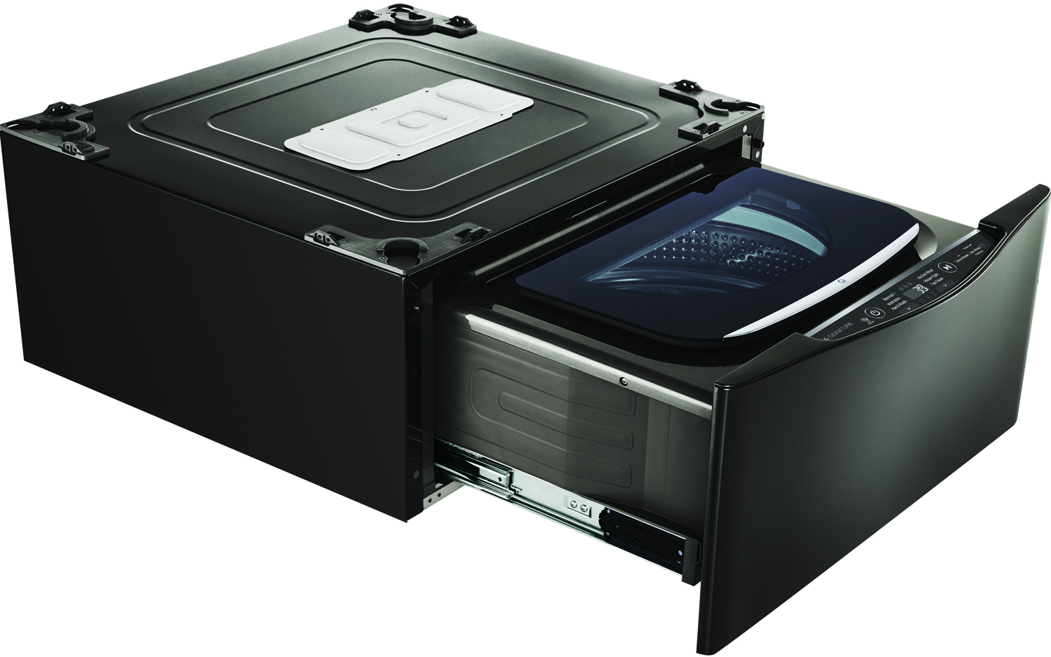 LG 1 Cu. Ft. Black Stainless Pedestal Washer WD205CK | Abt