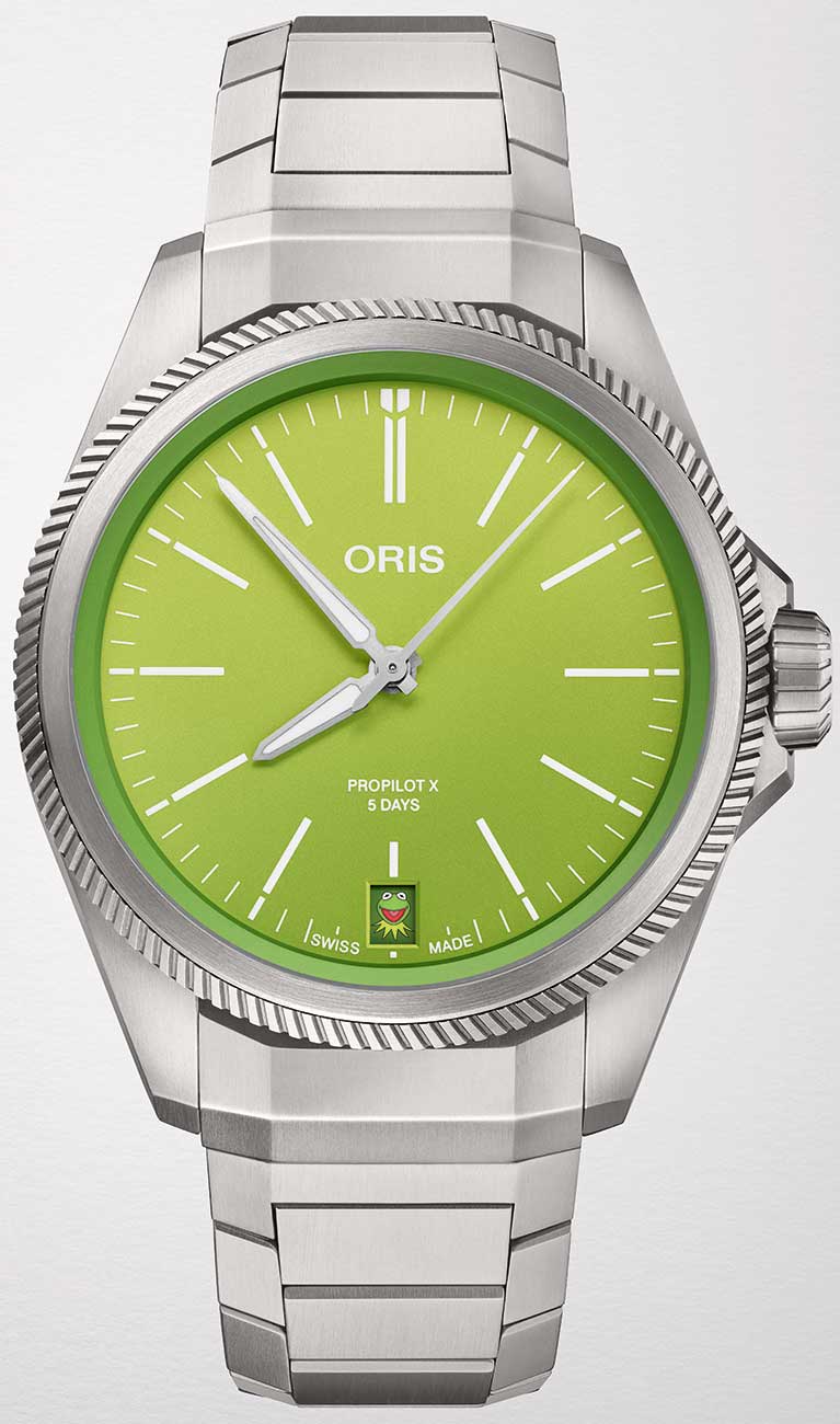 Oris ProPilot X Kermit Edition Titanium Watch - 0140077787157SET | Abt