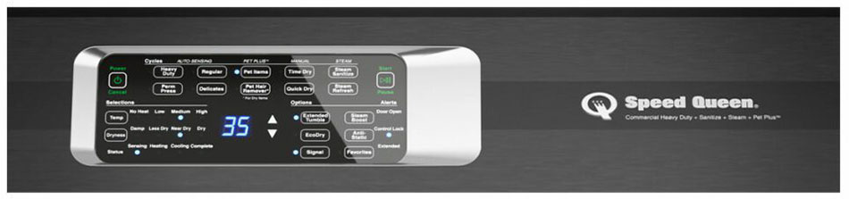 Speed Queen 7 Cu. Ft. White Electric Dryer DR7004WE | Abt