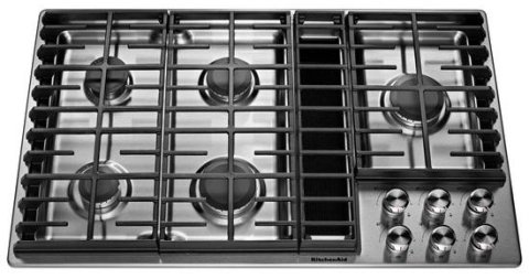 KitchenAid 30" Gas Downdraft Cooktop KCGD500GSS | Abt