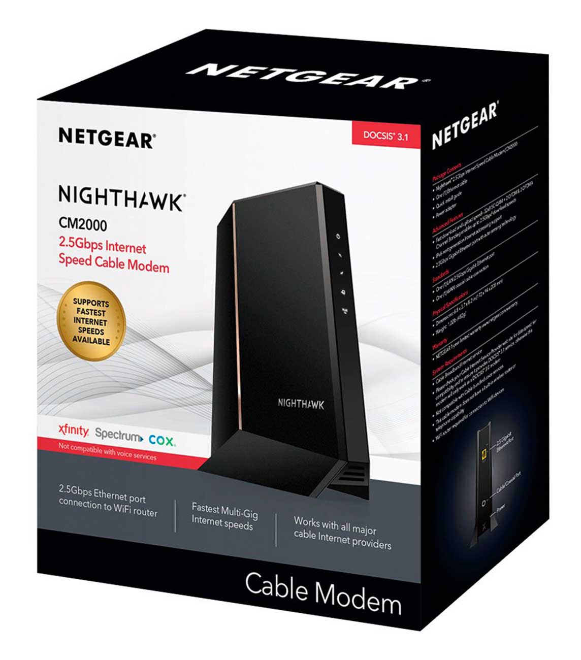 Netgear Cable Modem Nighthawk - CM2000100NAS | Abt