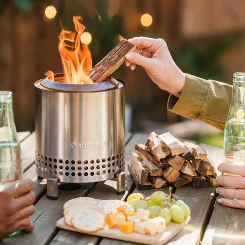 Solo Stove Mesa XL Stainless Steel Tabletop Fire Pit | Abt