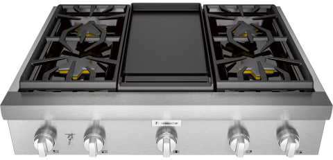 Thermador PCG366W 36" Stainless Steel Gas Rangetop | Abt