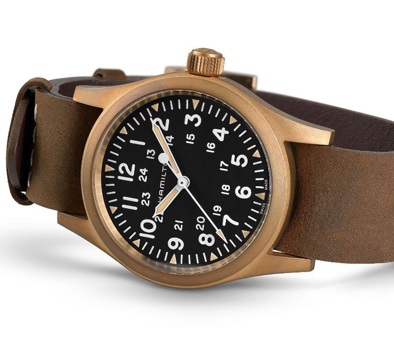 Hamilton Khaki Field Mechanical Bronze Watch, 38mm H69459530