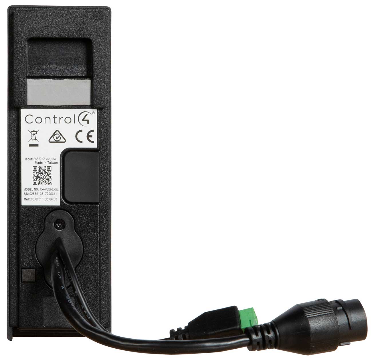 Control4 Chime Black PoE Smart Home Video Doorbell | Abt