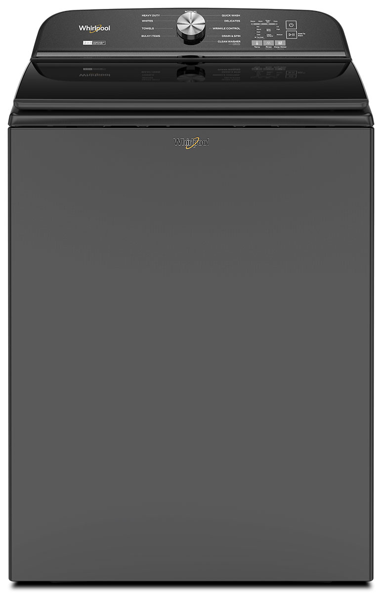 Whirlpool Volcano Black Top Load Washer with Gas Dryer