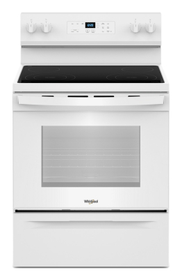 Whirlpool Electric Range with Steam Clean 30 In. in Black - WFES3330RB