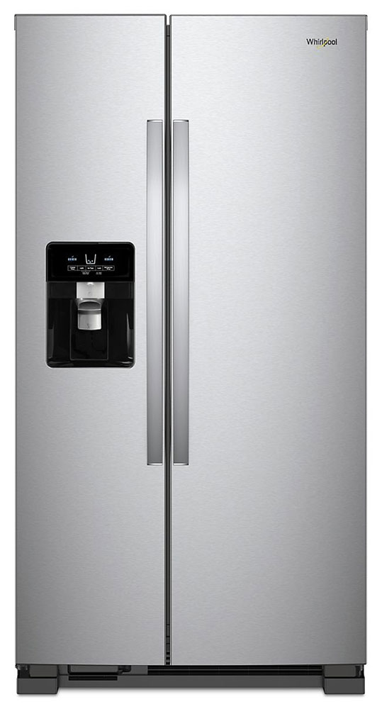 Whirlpool SS Side-By-Side Refrigerator with Electric Range