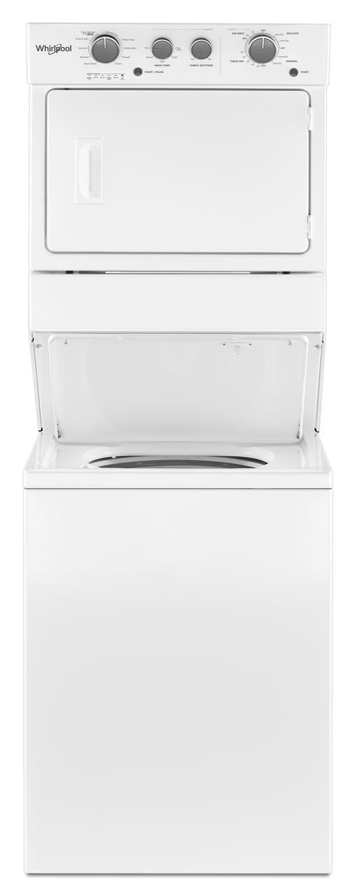 Whirlpool 27" Gas Stacked Laundry Center WGT4027HW | Abt