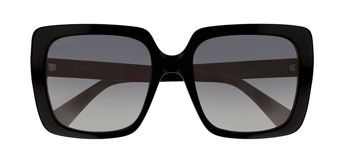 Gucci BK & Swarovski Square Frame Sunglasses - GG0418S-001